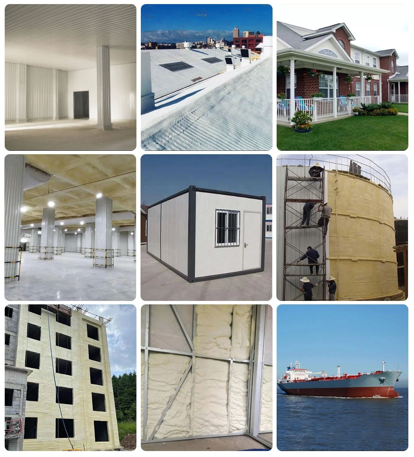 High Density Polyurethane Foam for Wall and Roof Insulation