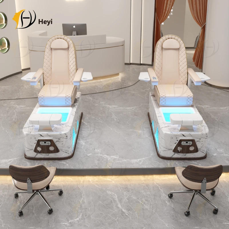 Luxury Modern Salon Furniture Pedicure Chair High Back Throne Chairs ...
