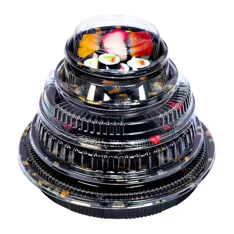Sushi Round Trays - Durable, Disposable, and Versatile
