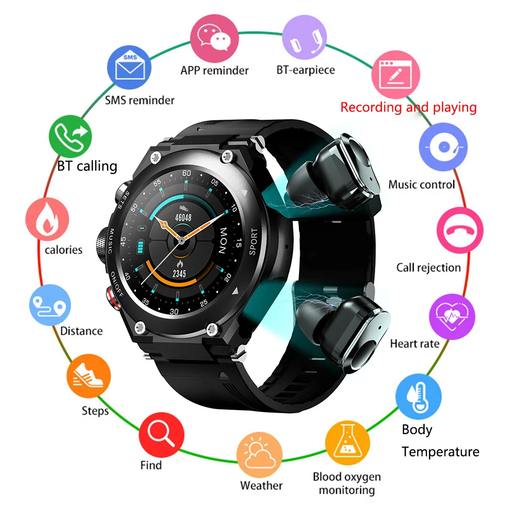 2024 New Music Smartwatch T10 Pro Upgrade Tws T20 Smart Watch And ...