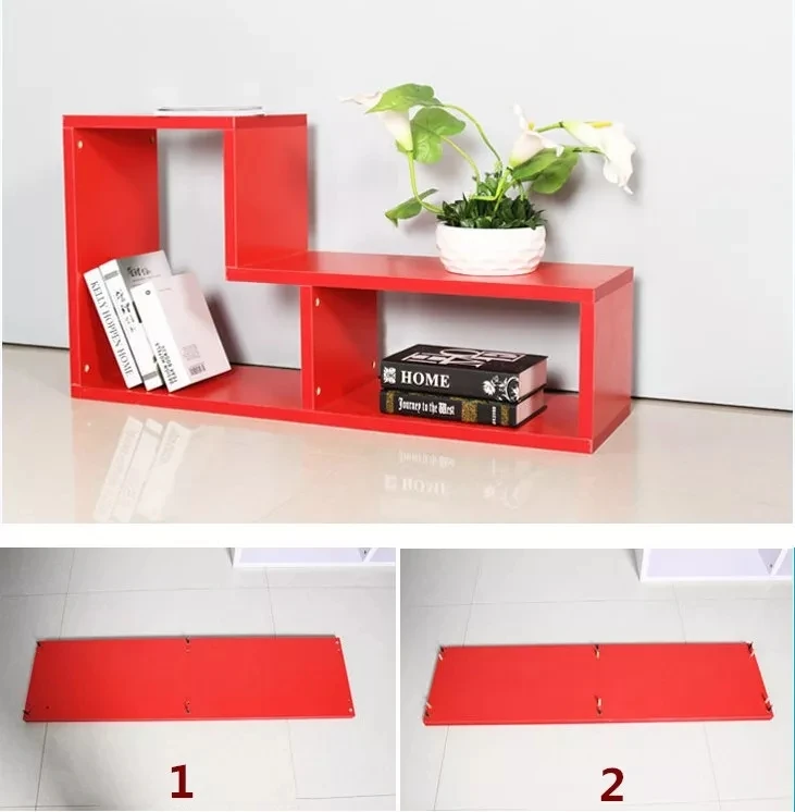Modern Wood MDF Bookshelf - Adjustable & Stylish Storage