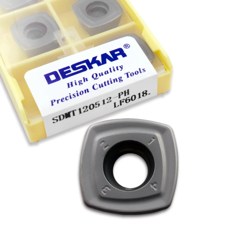 Deskar Sdmt120512-ph-lf6018 High Performance Cutter Carbide Milling Inserts - Buy Milling ...