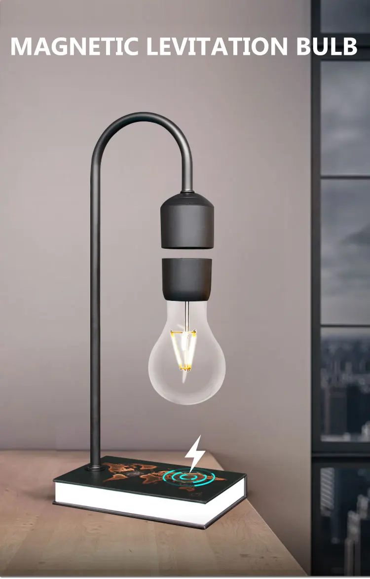 Excellence Newest Magnetic Levitating Light Bulb Led Floating Desk Lamp ...