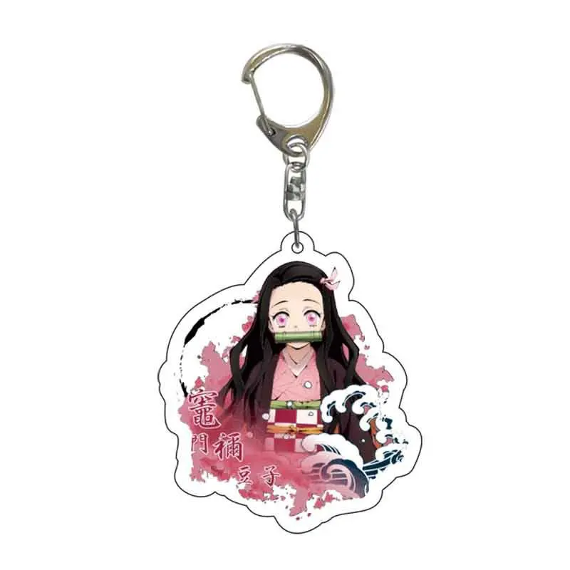 Customized Demon Slayer Cute Acrylic Keychains - Dessin Tueur