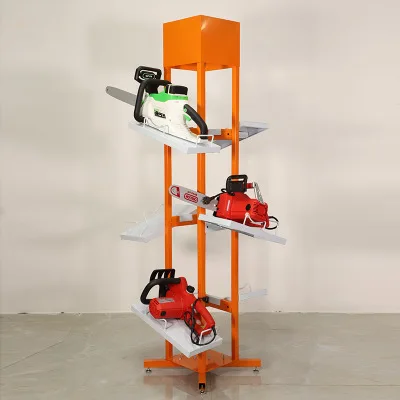 Mingtang metal chainsaw display rack, customizing metal power tool ...