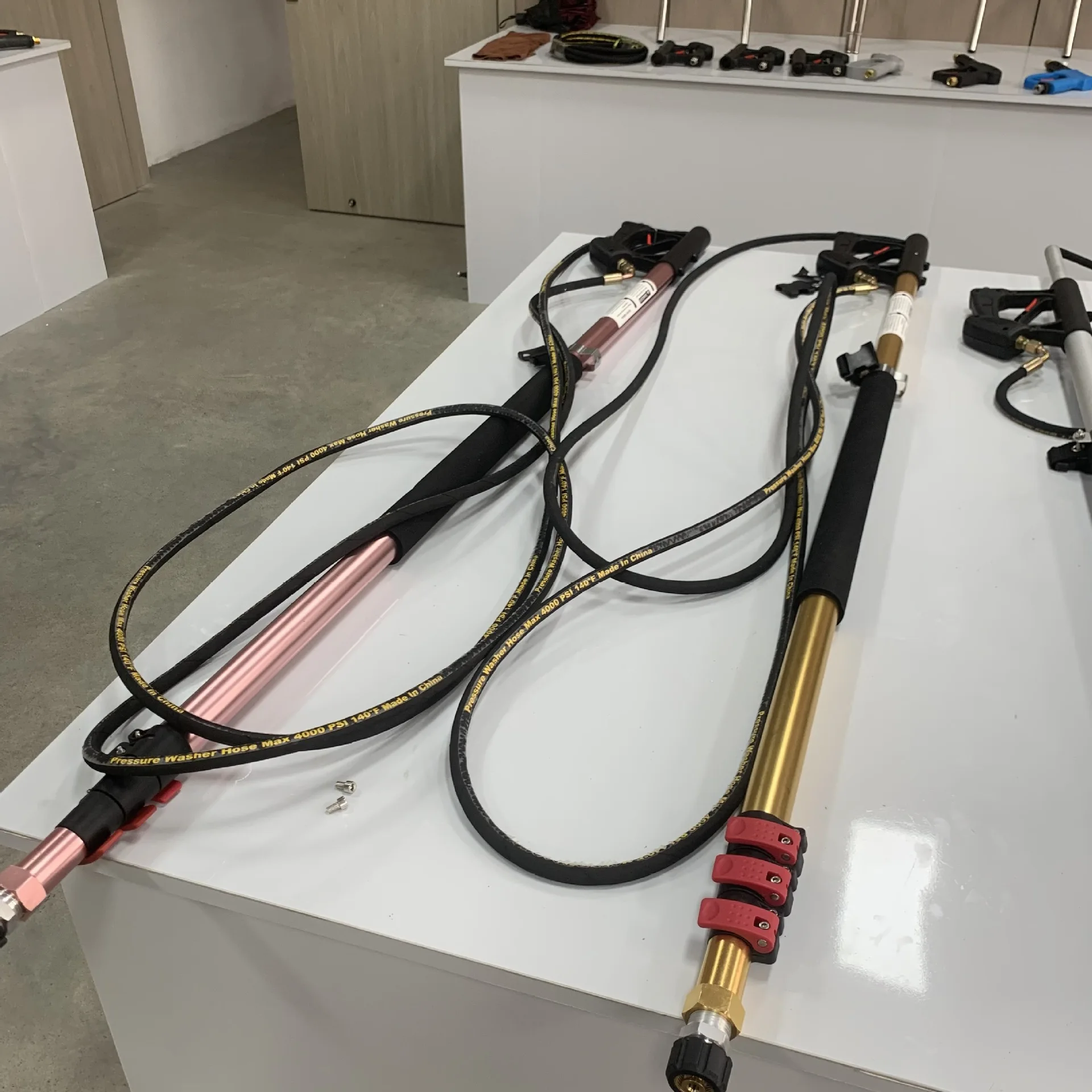 Pressure Washer Telescoping Sprayer Kit - High Reach Gutter Cleaning Pole