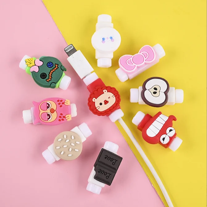 Cute Cartoon Cable Winder Usb Charging Protector Cable Protector - Buy ...