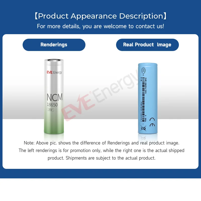 EVE Li Ion 18650 35V 3500mah Battery - Reliable Power Source