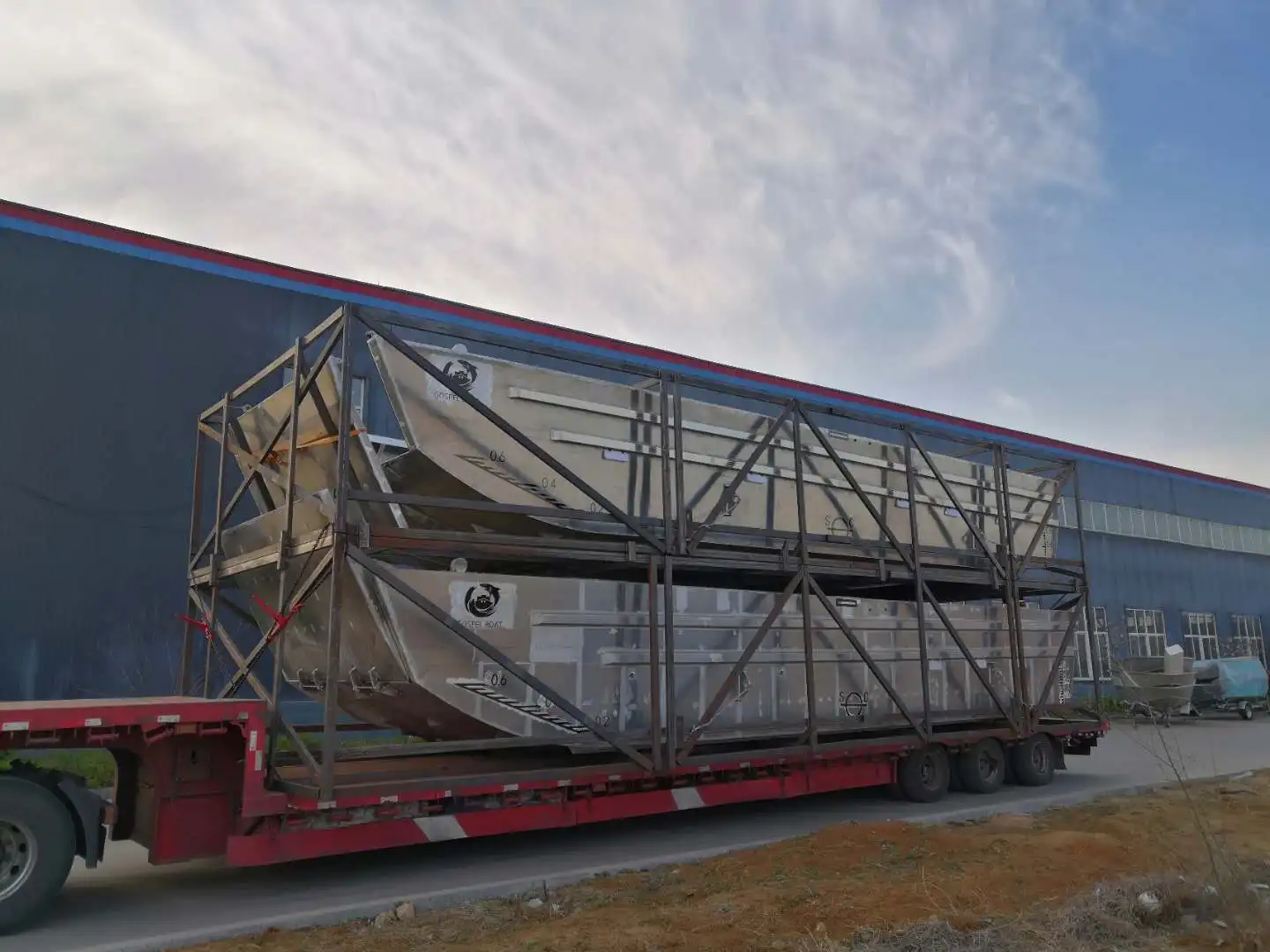11m 37ft Open Sea Aluminium Work Barge Cargo Boat Landing Craft For ...
