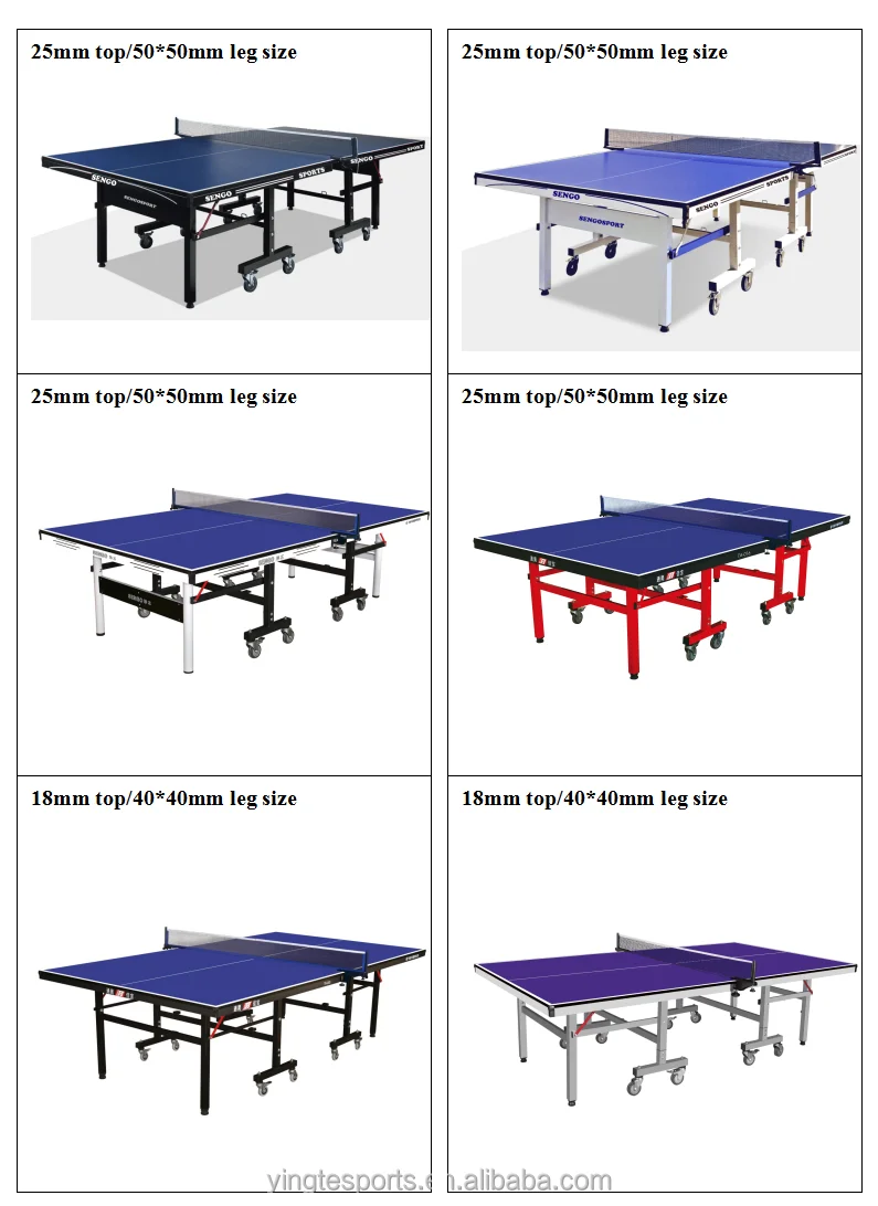 Double Folding Tennis Table Indoor Outdoor Movable Standard Ping Pong ...