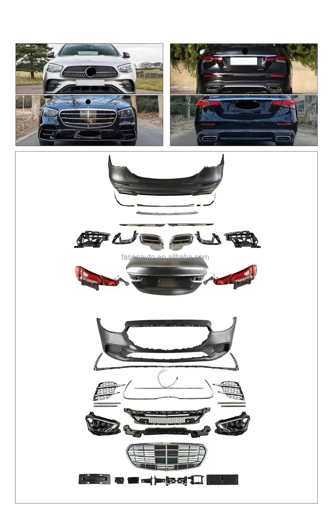 Car Tuning Parts For Mercedes Benz W213 E Class2016 -2020 To New W223 ...