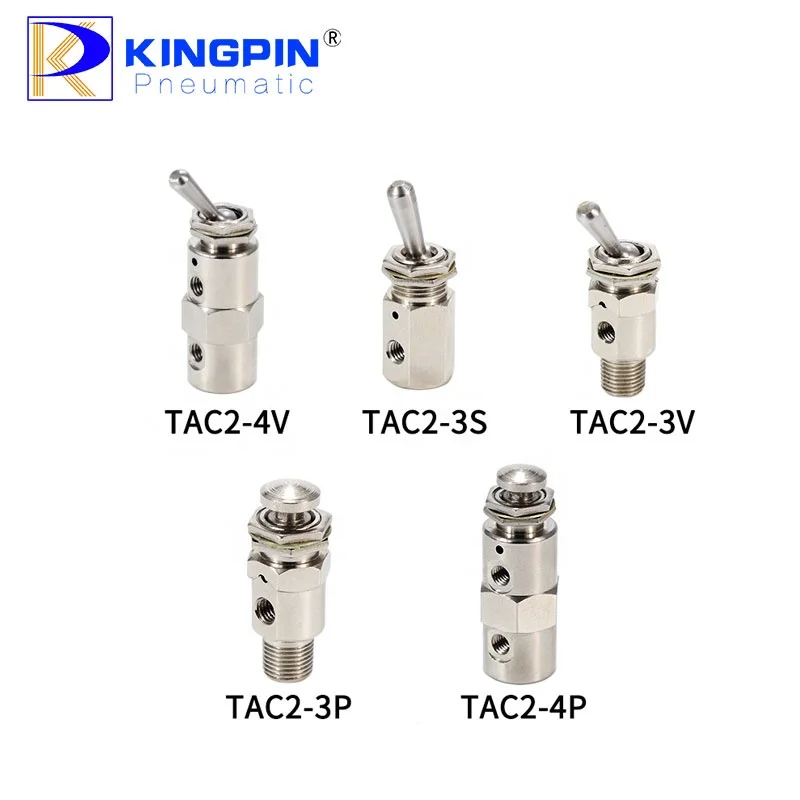 Mini Pneumatic Air Toggle Valves TAC-4V 4P 3V 3P Koganei