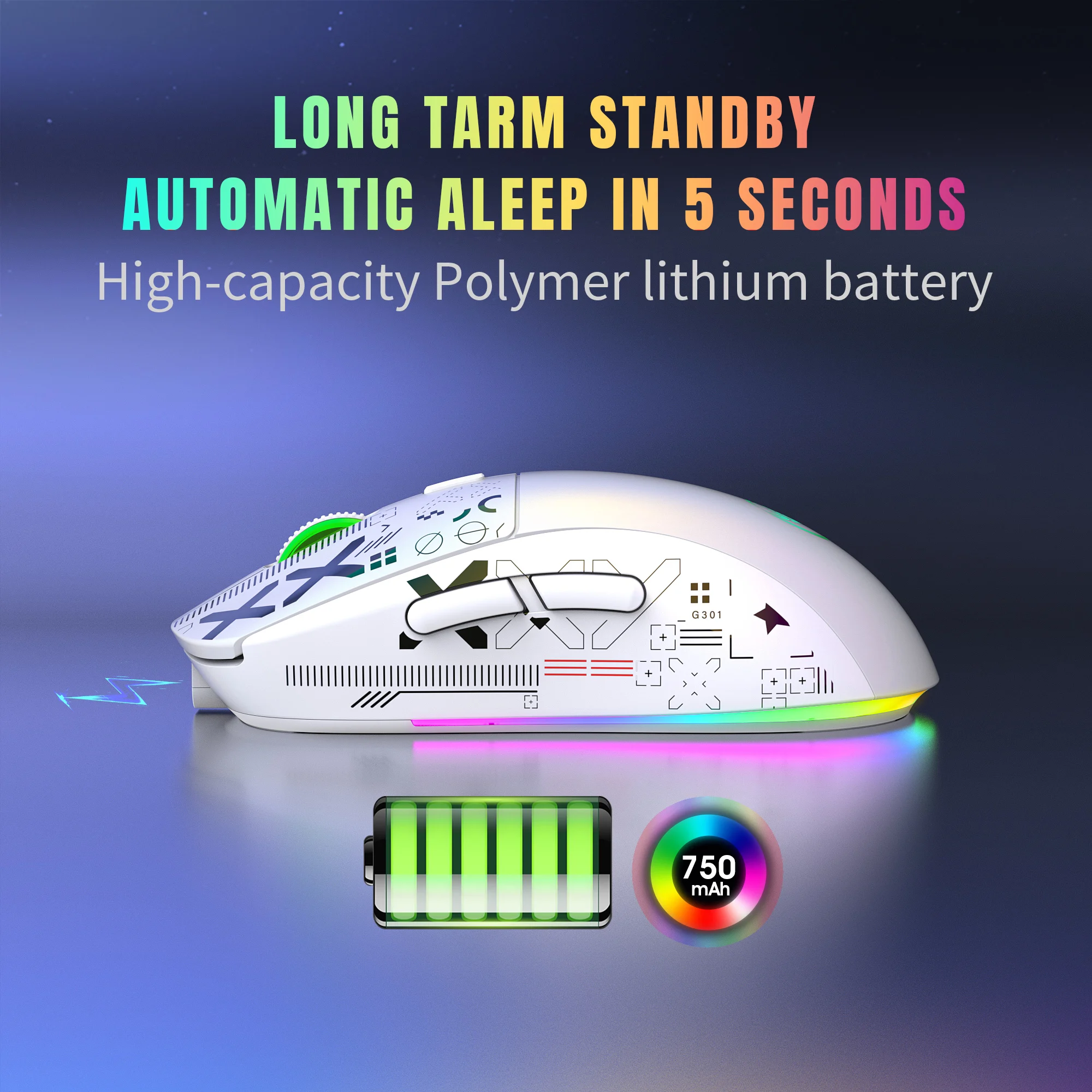 Wholesale Mouse PAW3212 Sensor Sem Fio Ergonomic Gaming