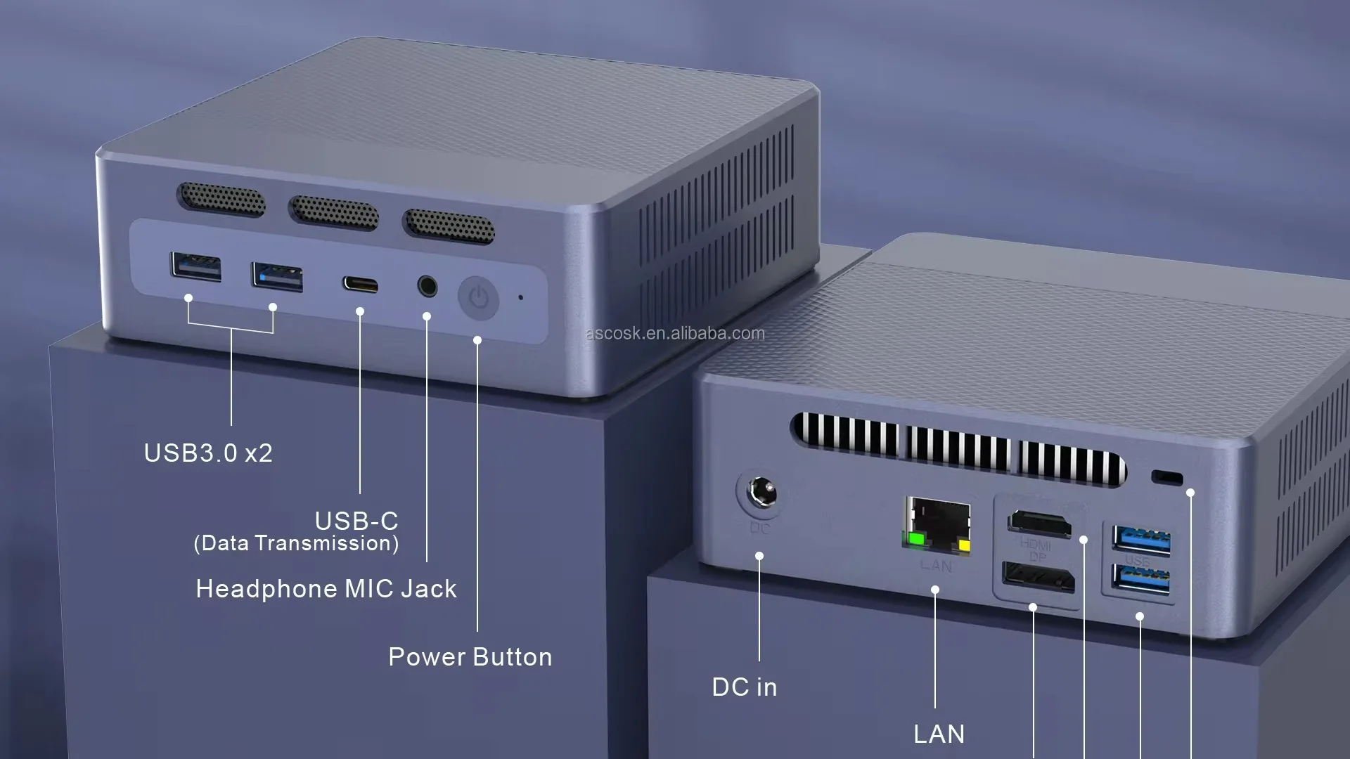 Windows Mini Pc M.2 Nvme Ssd Mini Computer Win11 Linux Os Intel Alder Lake N95 Vertical Mini ...