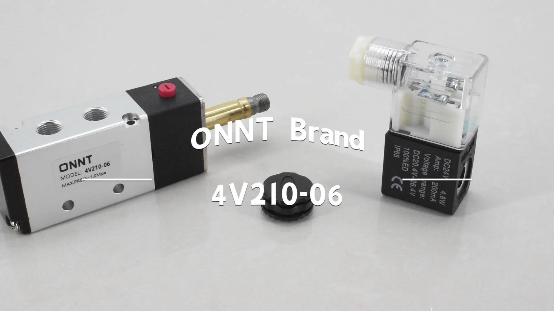 China Pneumatic Valve 4v210-06 Ac220v 110v Dc24v 12v 5/2 Way Solenoid ...