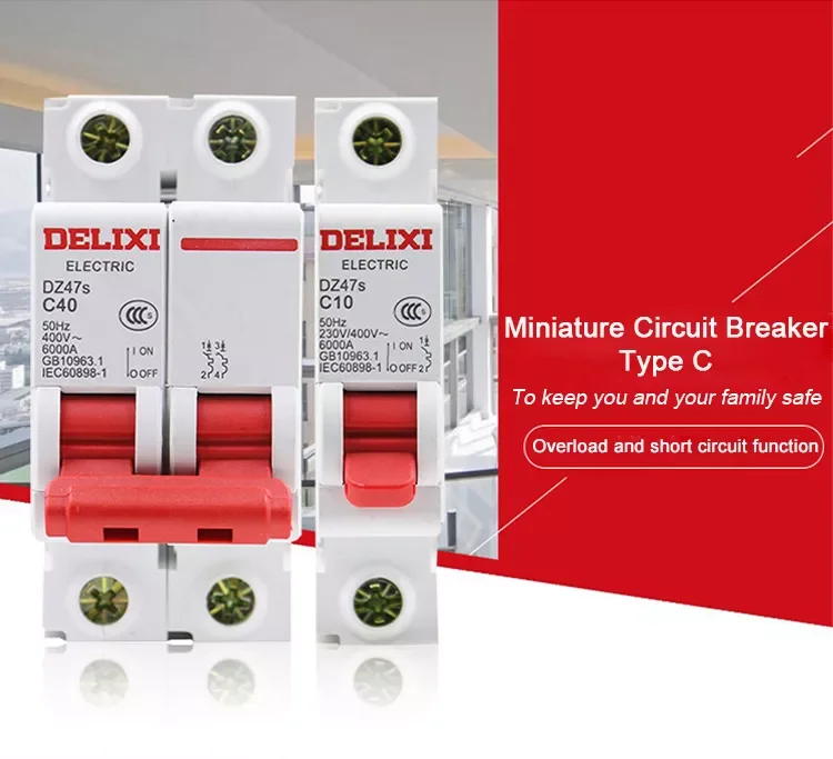 Dz47s Mcb Delixi 3p C Type 10a Miniature Mcb Manufacturing Machine Standard Circuit Breaker ...