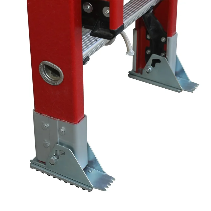 Modern Fiberglass Extension Ladder 2 Sections Emergency Safety ...