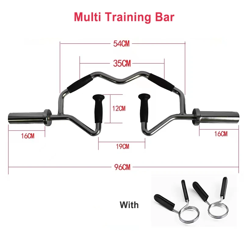 Gym Professional Biceps Triceps Training Barbell Swiss Rod Multi ...