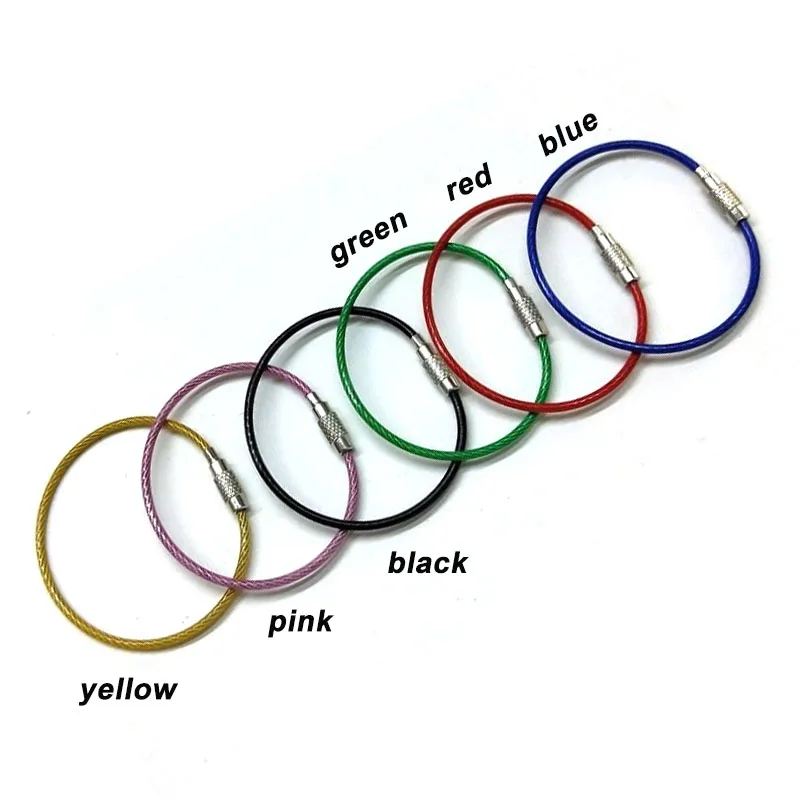 Stainless Steel Wire Cable Loop Rings for Keychains