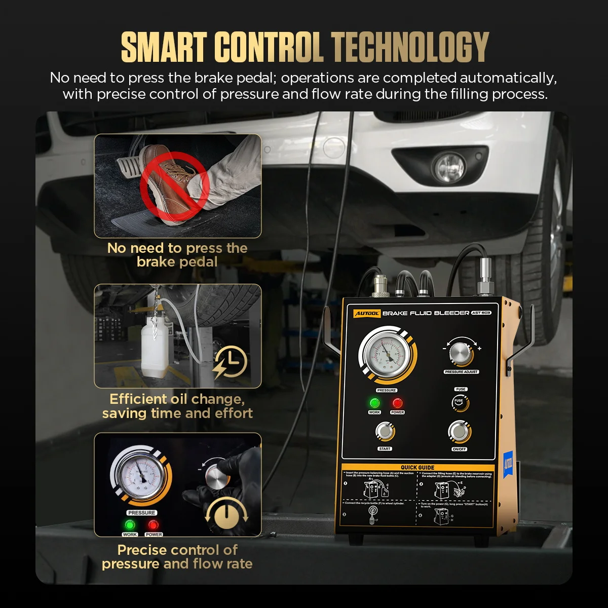AUTOOL AST603 Electric Filler - Efficient Brake Bleeding