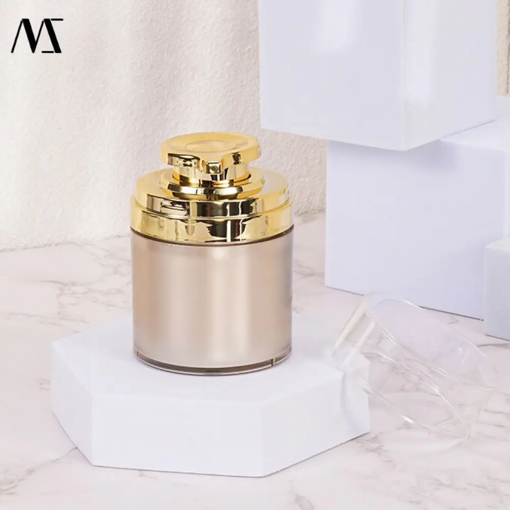Luxury Double Wall Dispensing Jar Dispensing Face Cream Plastic ...