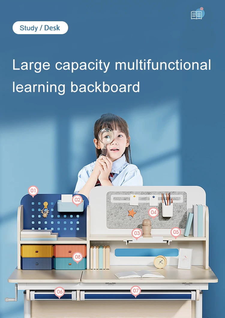 Ergonomic Children's Learning Desk - Adjustable & Stylish