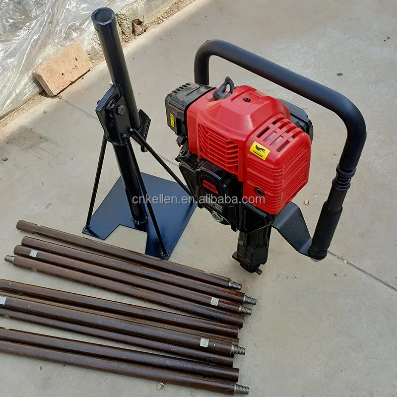 Efficient And Small Size Earth Picking Rig /qtz-1 Portable Soil ...