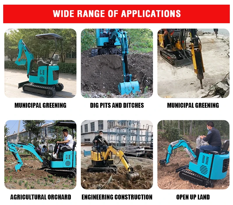 Mini Excavator Digger Bagger - High Load Moment & Free Shipping