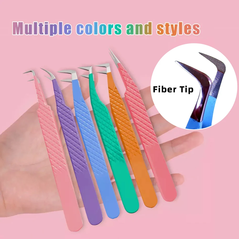 Stainless Steel Eyelash Tweezers - Precision & Durability
