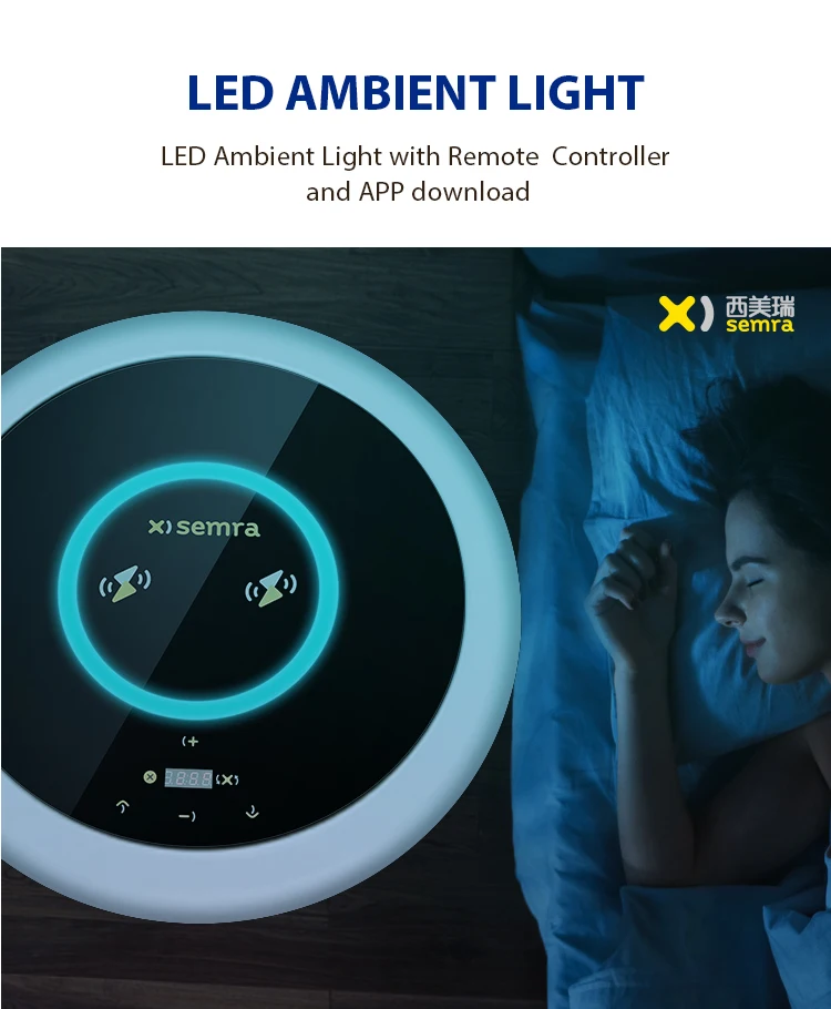 Ac Power Electric Liftup Mini Smart Fridge Coffee Tables Round Modern ...