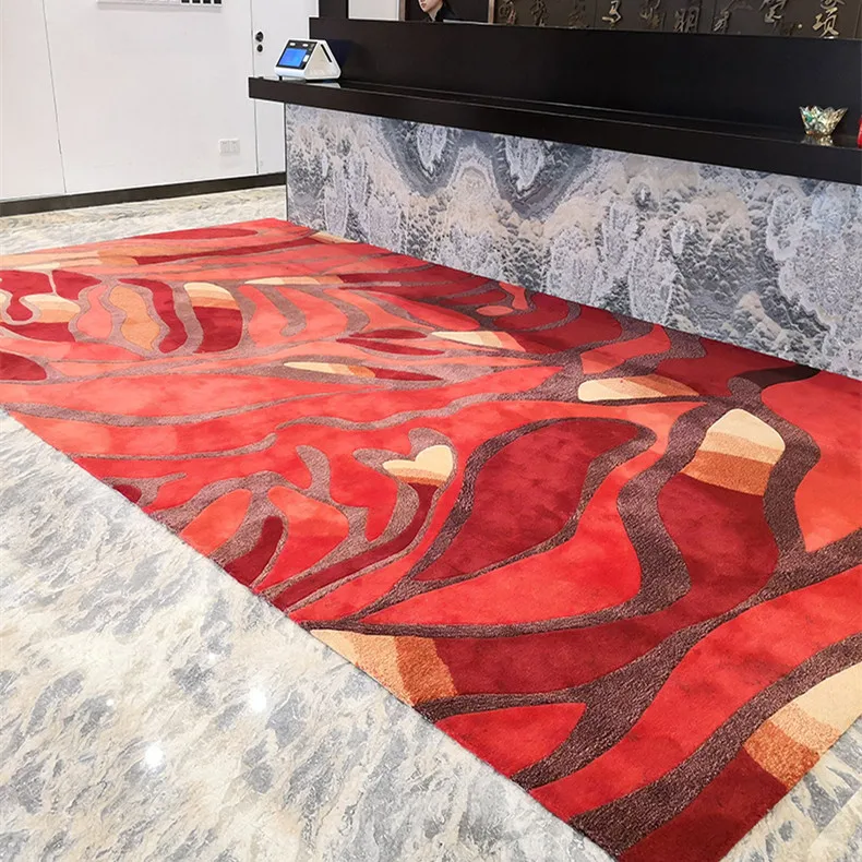 Luxury Customer Acrylic Fibers Carpet Handmade Tufted Area Rugs For ...