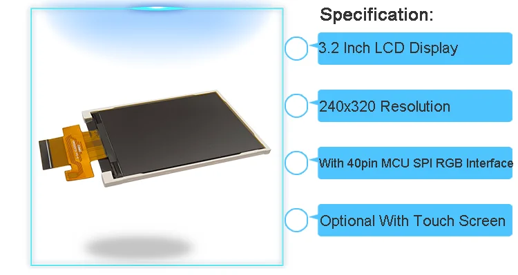 3.2 Inch Display Esp32 Lcd Serial Spi 3.2" Tft Lcd Module Display Lcd 3 ...