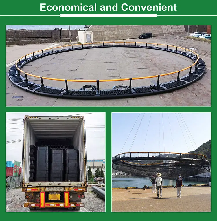Aquaculture Floating HDPE Bracket Pipe Fish Farming Pipe Cage Fish HDPE ...
