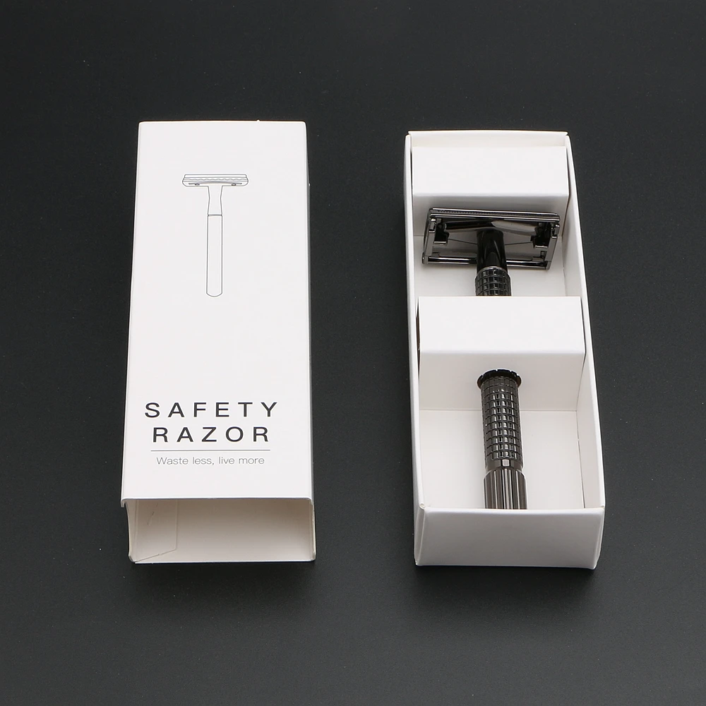 Eco Shave Safety razor Long Brass Handle Twist to Open&butterfly Open ...