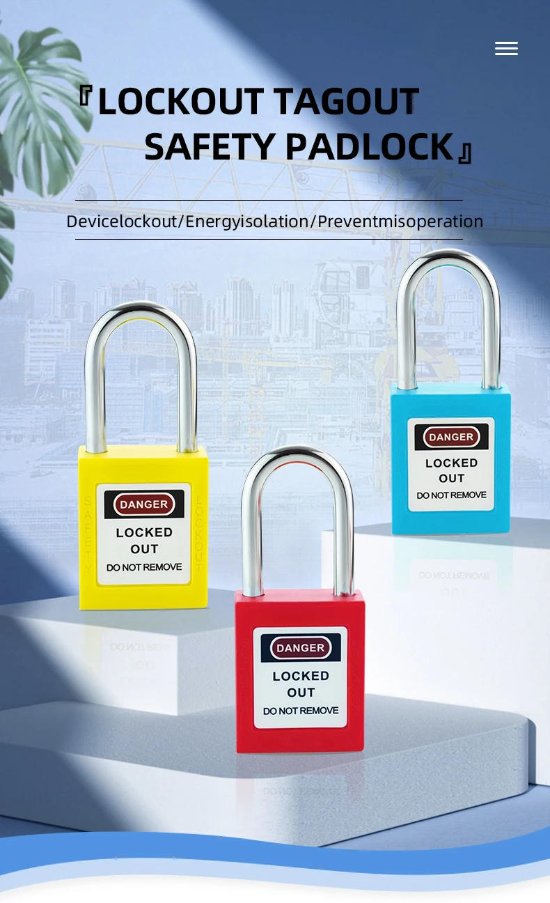 LOTO Anti-Theft Security Padlock with 38mm Shackle Keyed Alike ...