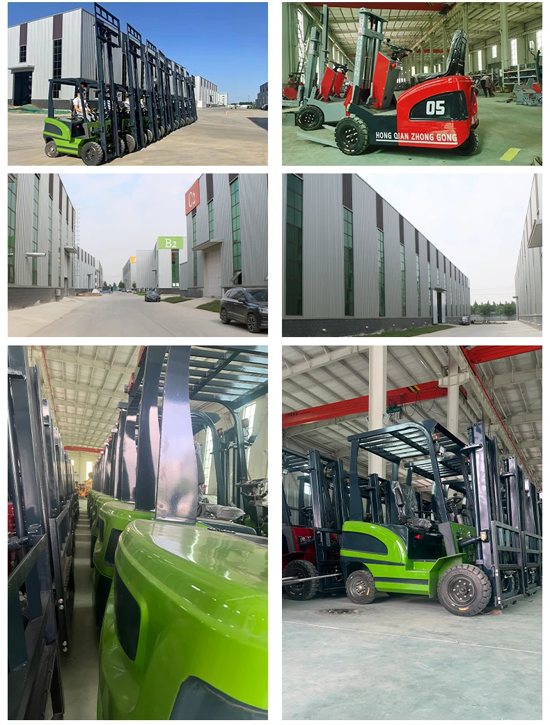 Four Wheel Drive Electric Forklift - 1.5 to 3 Ton Capacity