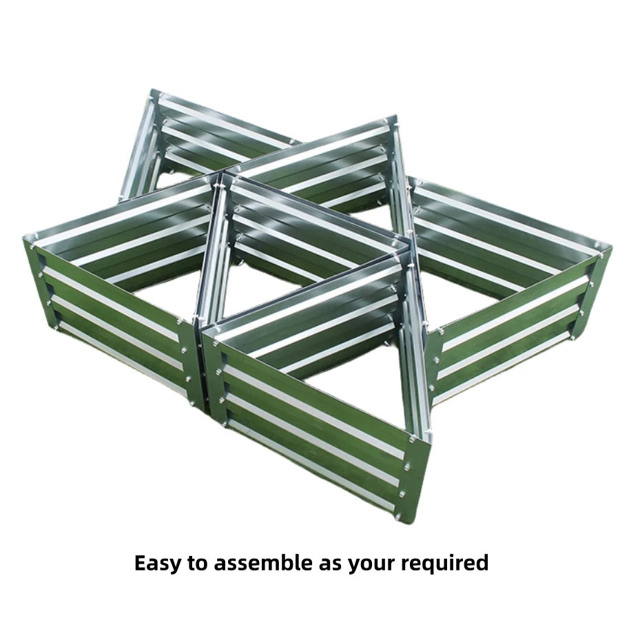 DIY Triangle Galvanised Steel Garden Raised Bed Planter Box
