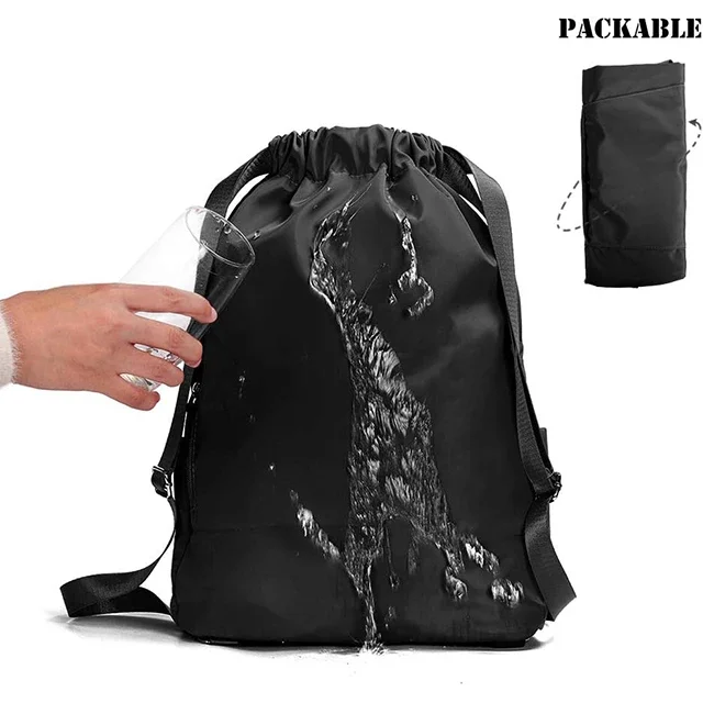 Bsci Custom Waterproof Drawstring Gym Backpack Bag For Men & Women ...