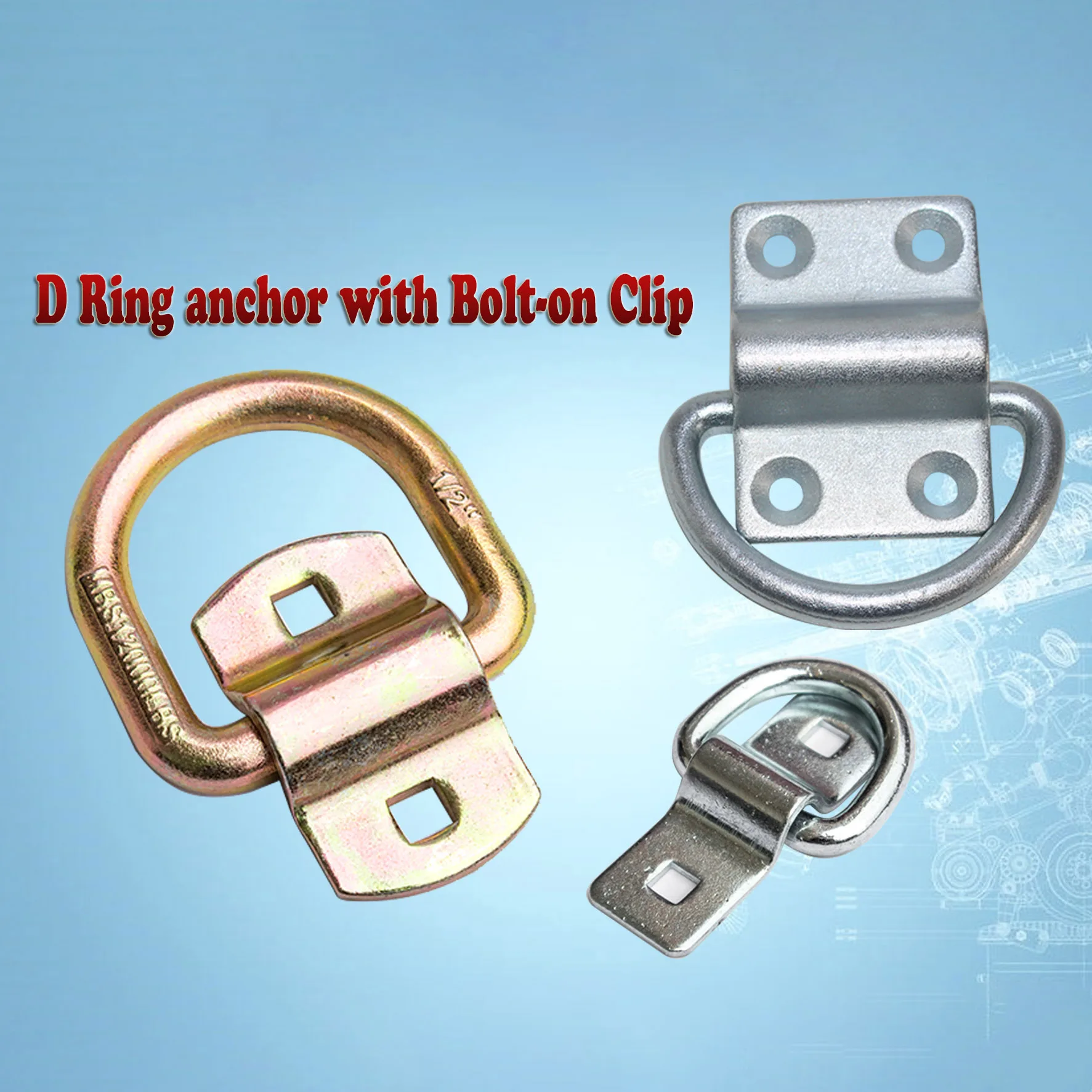 New Galvanized Steel Heavy Mini Forged D Ring - Buy Mini Forged D Ring ...