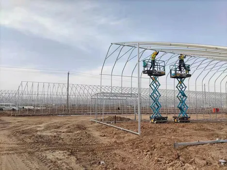 Double Arch Galvanized Steel Structure Waterproof Quilt Winter Warm ...