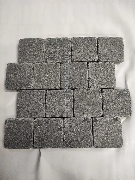 Cheap Cobblestone Granite Mesh Paver Driveway Paving Stone For Street ...