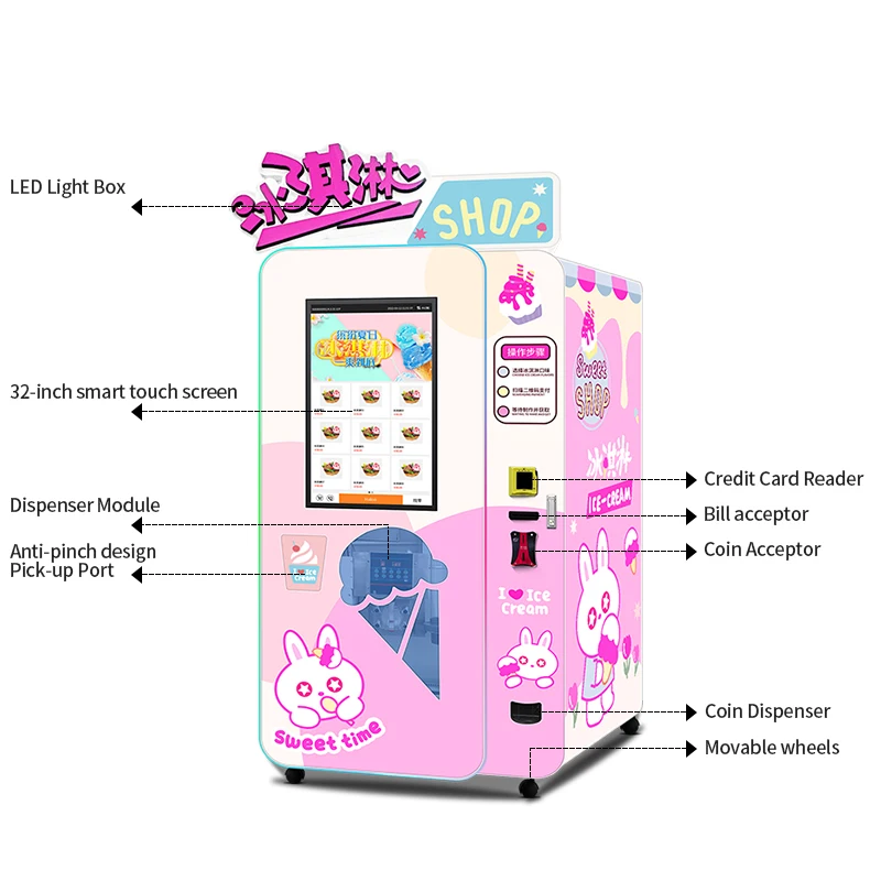 Robot Arm Ice Cream Vending - Enjoy Soft Serve Anytime