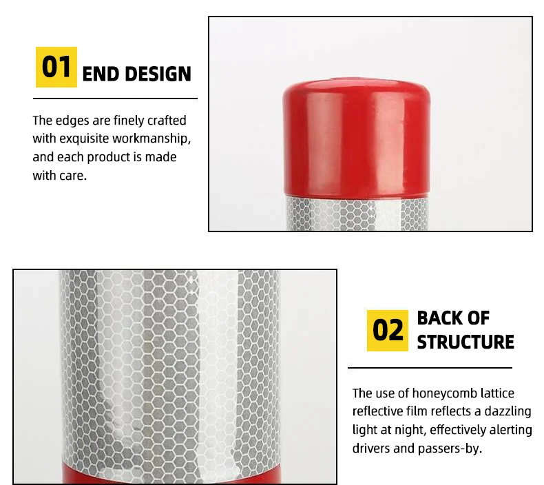 Reflective Warning Driveway Isolation Traffic Safety Posts