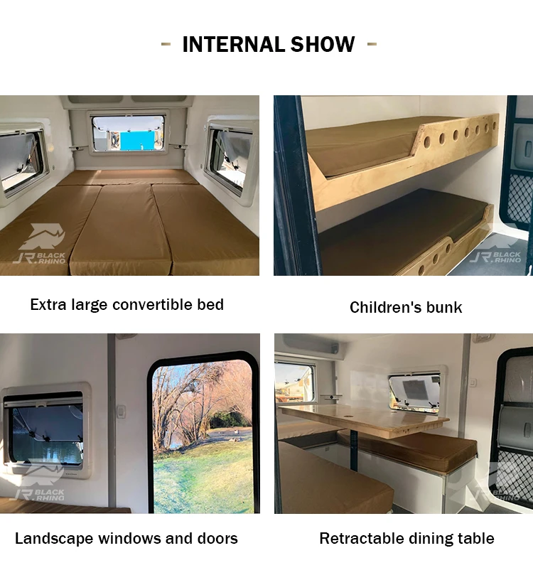 Fiberglass Pod Small Family Travel Trailer - off Road Camper