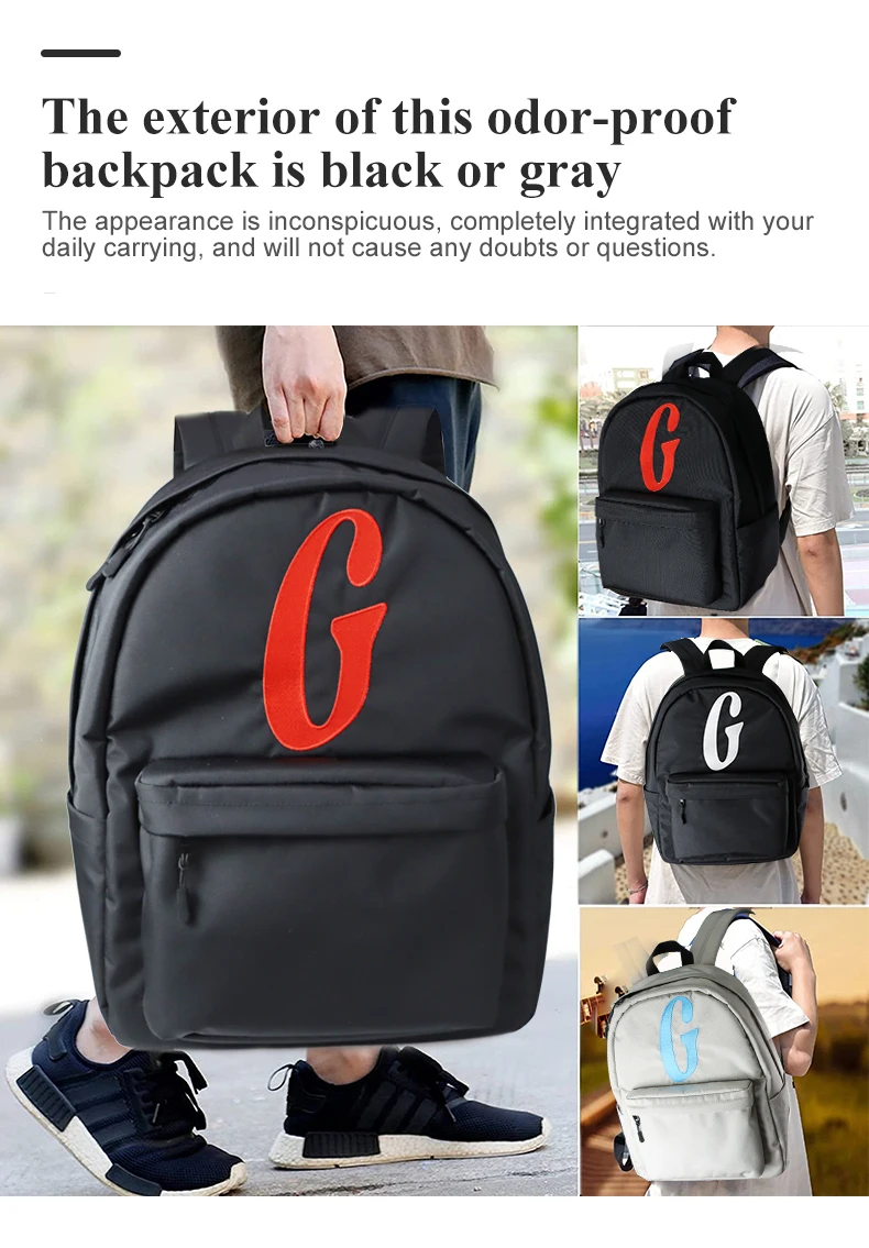 Custom Logo Travel Anti Theft Carbon Lined Stash Odor Proof Smell Proof ...