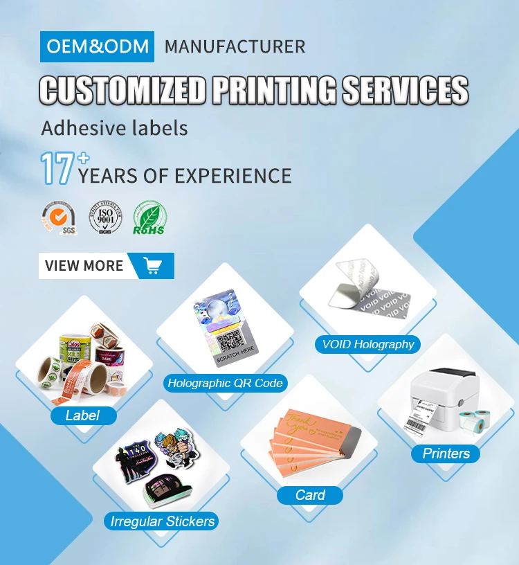 New Material Shipping Label Product Packing Thermal Printing Colored ...