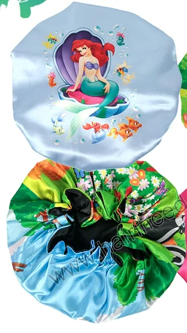 Custom Cartoon Character Satin Bonnet Wholesale Hair Baby Sleeping Cap ...