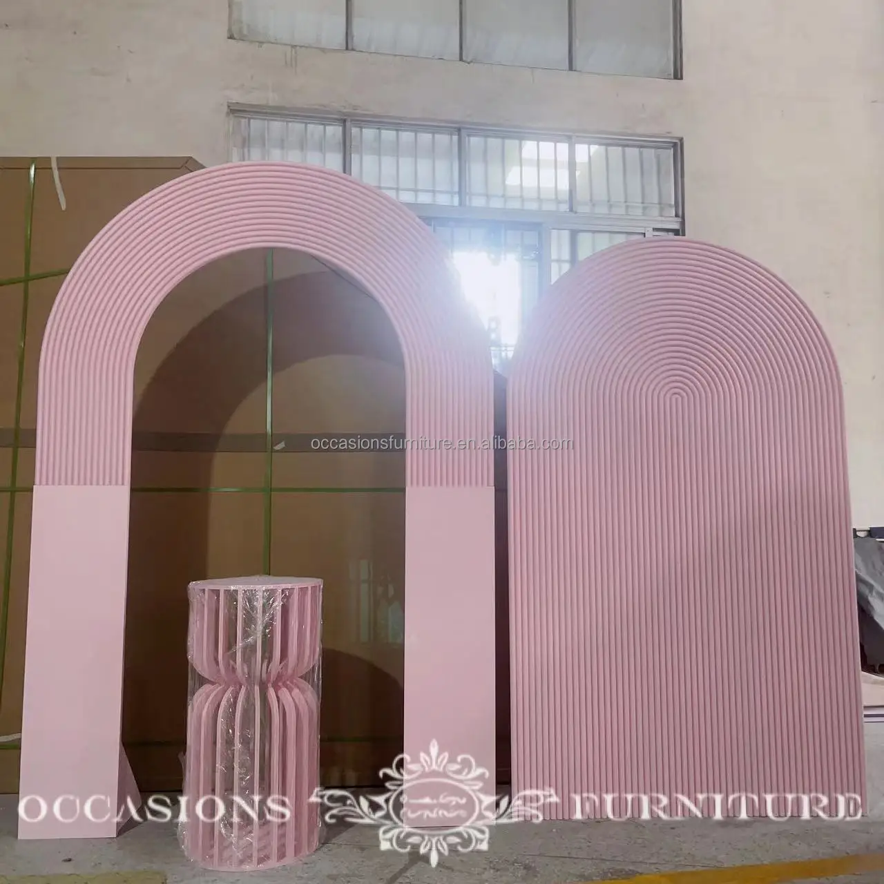 PVC Pink Backdrop Panels Wedding Stage Wall Decoration Supplier ...