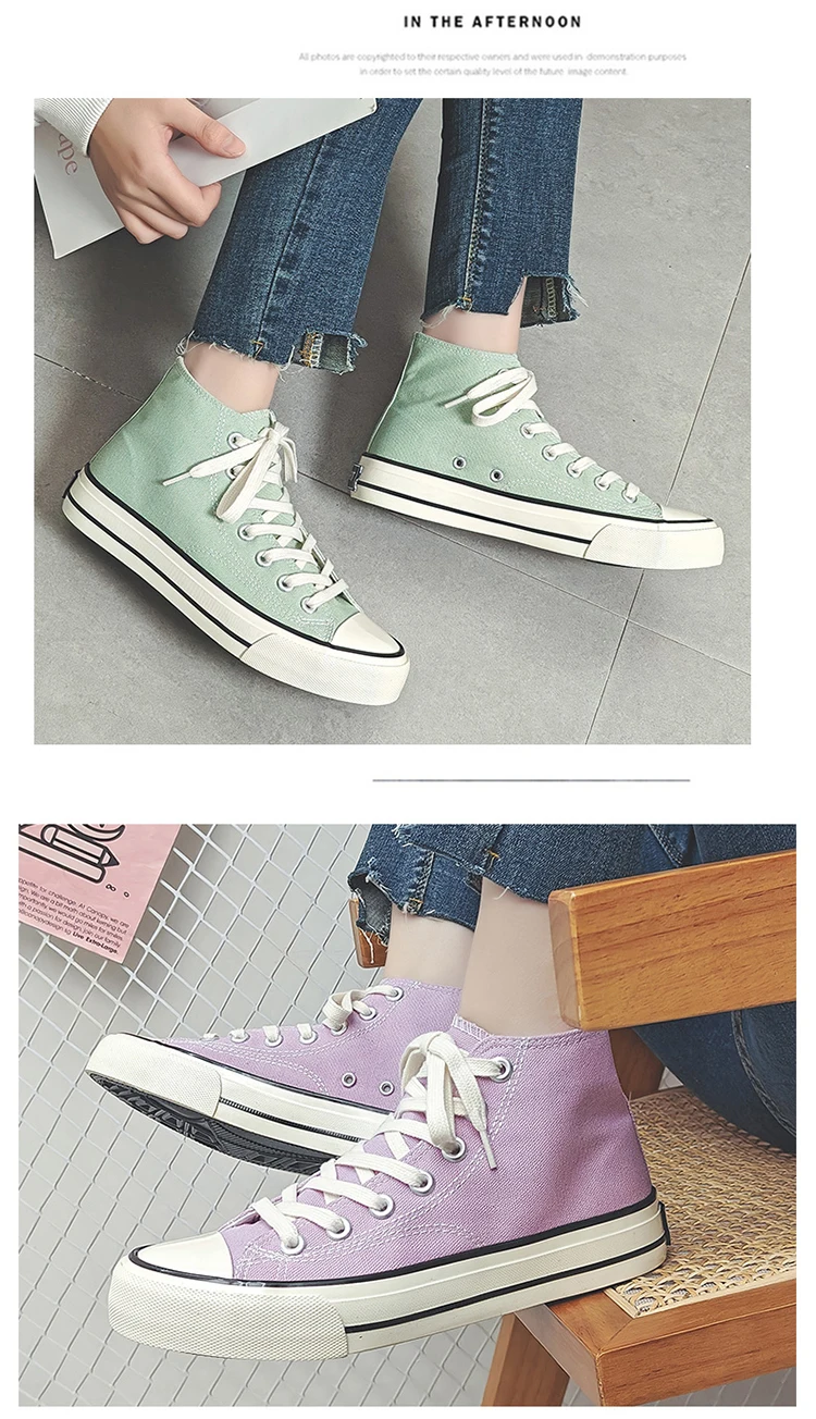 Custom Logo High Top Vulcanized Sneakers Flat Plain Black Blank Bulk ...