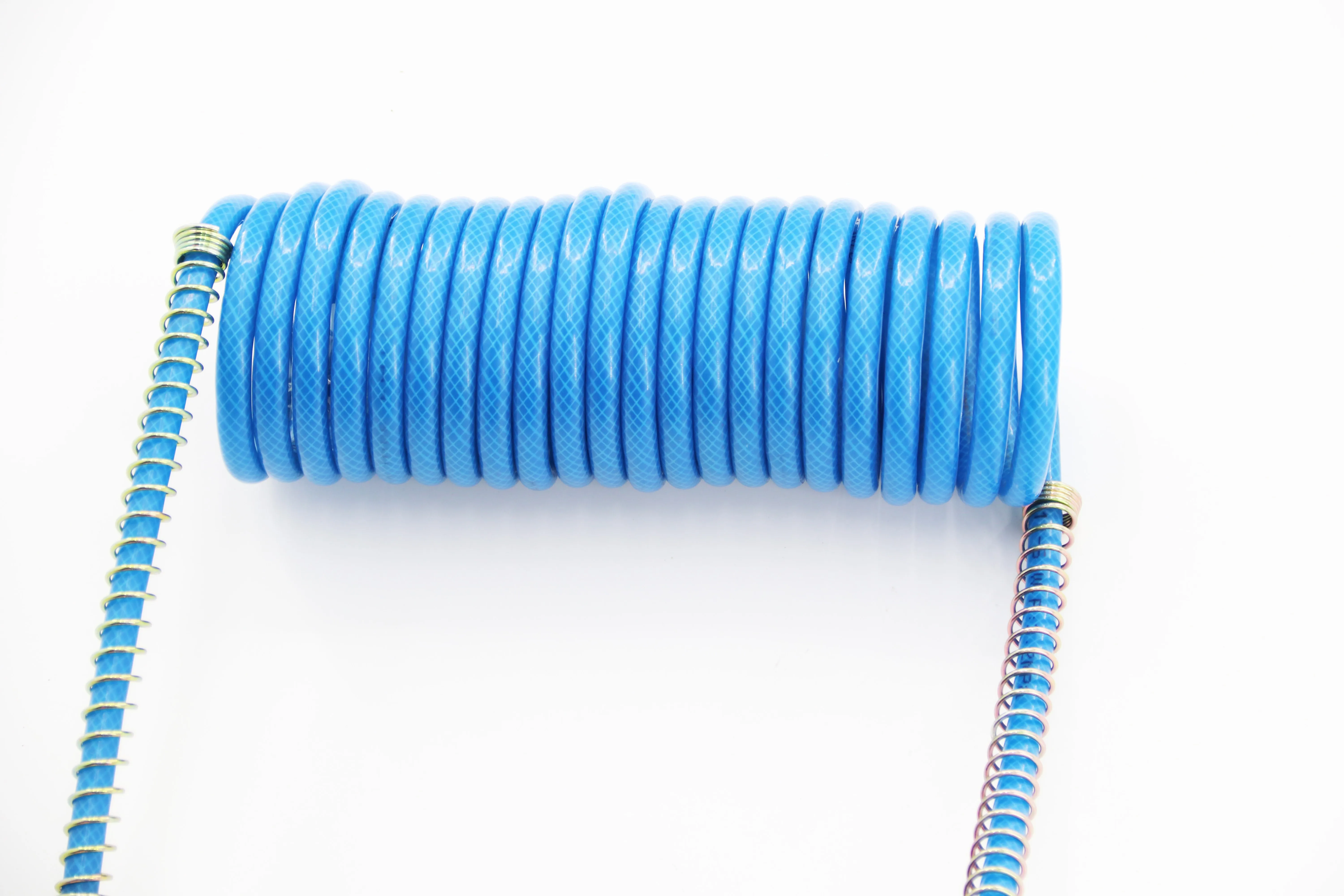 25Ft Flexible 15M Penumatic Red and Blue Trailer Spiral Coiled Air Line ...